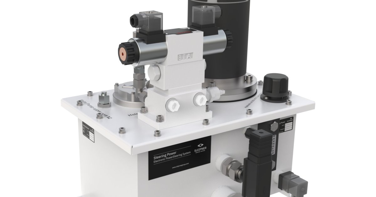 Power steering for work boats