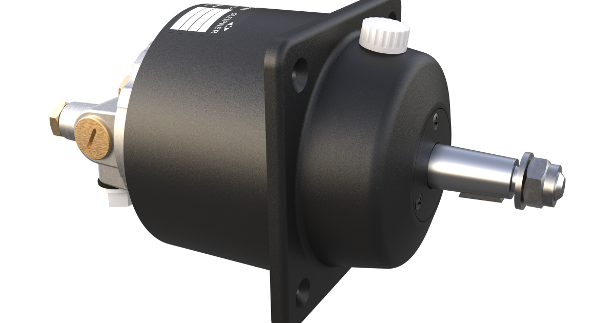Helm pump, hydraulic steering 26cm³ with flange - Sleipner Group