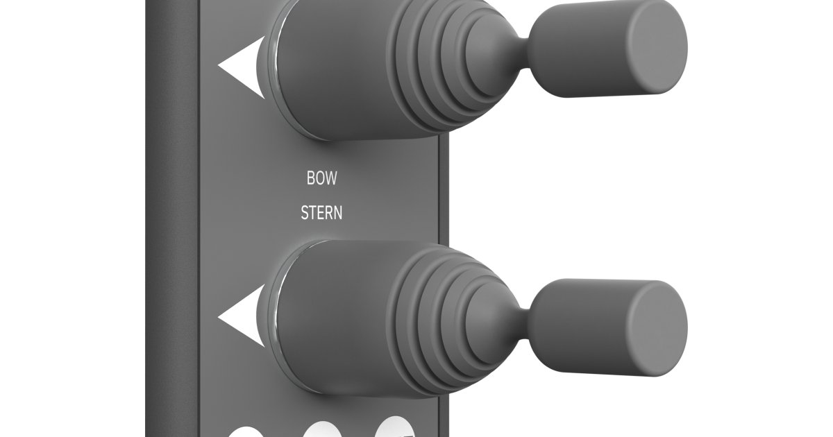 Control panel for bow/stern thruster, dual joystick