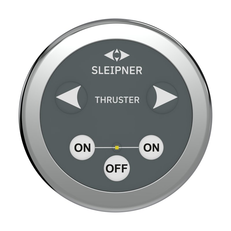 Control panel for bow thruster, round design, touch - Sleipner Group