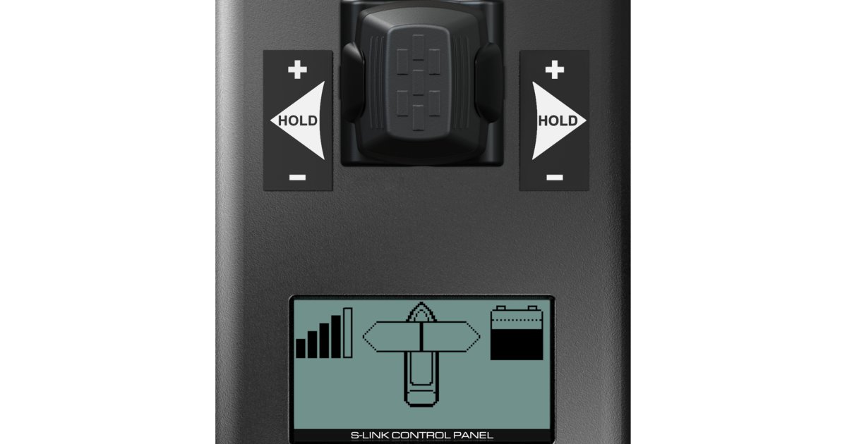 Control panel for thruster, S-Link™, single joystick, hold function, LCD