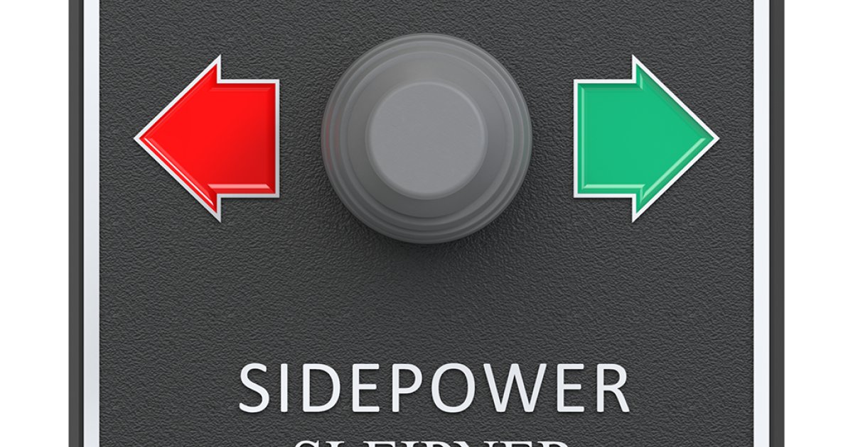 Control panel for older Side-Power bow thrusters, joystick
