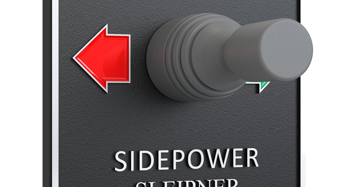 Control panel for older Side-Power bow thrusters, joystick - Sleipner Group