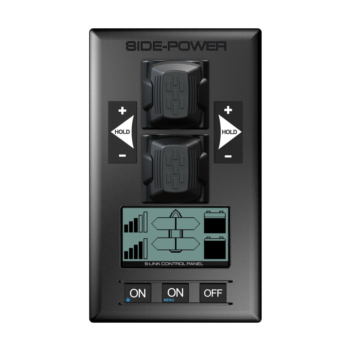 Control panel for thruster, S-Link™, dual joystick, hold function, LCD - Sleipner Group