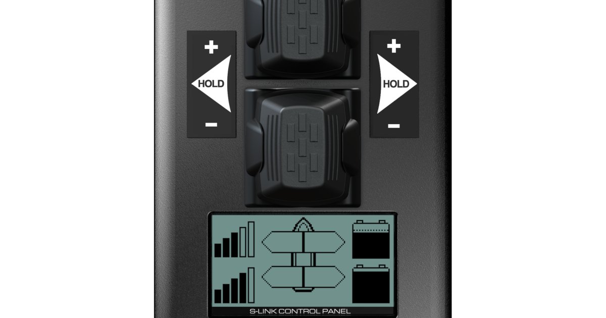 Control panel for thruster, S-Link™, dual joystick, hold function, LCD