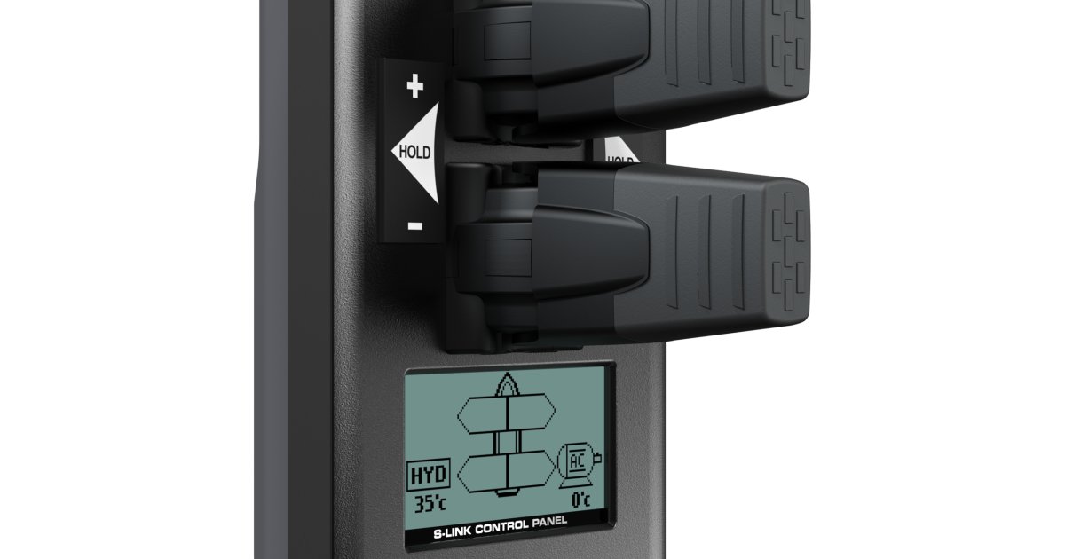 Control panel for thruster, S-Link™, dual joystick, hold function, LCD