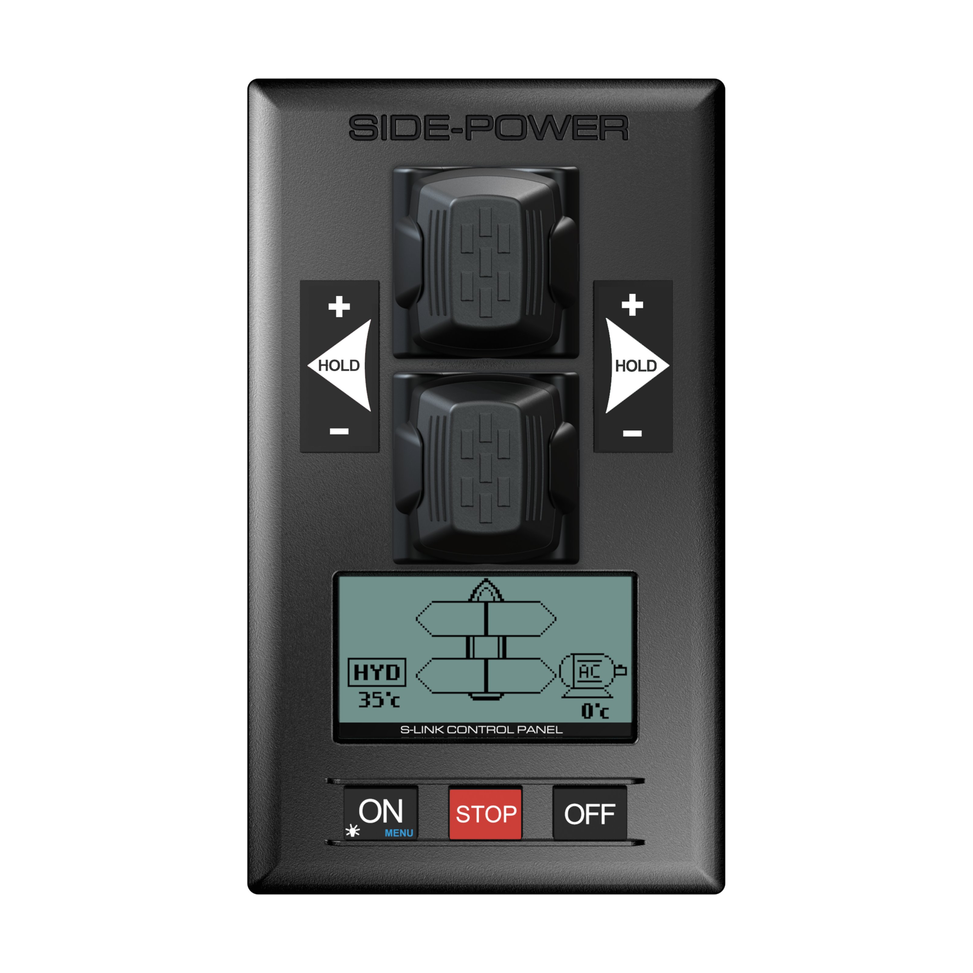 Control panel for thruster, S-Link™, dual joystick, hold function, LCD ...