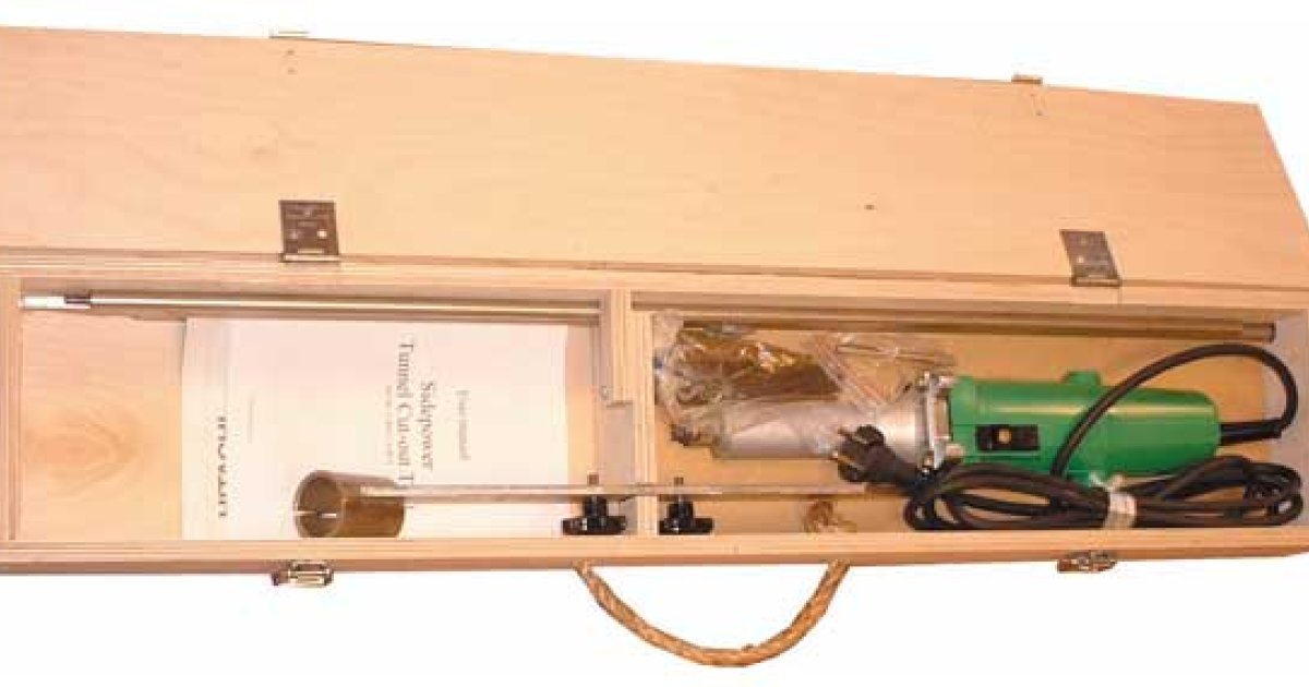 Tunnel cut out tool for GRP tunnels