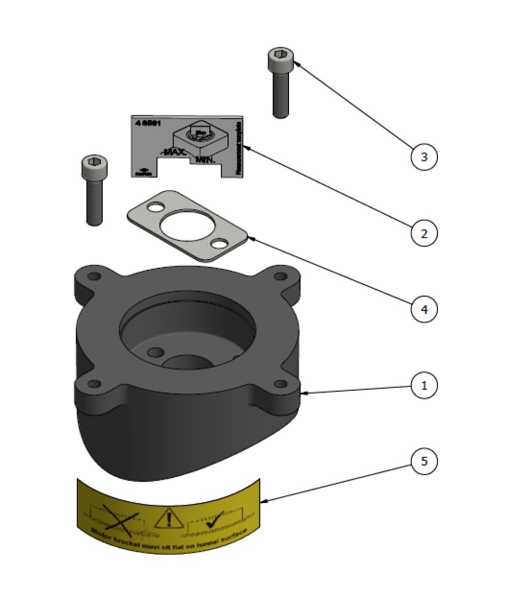 Motor bracket SE30/40-140 OST - Sleipner Group