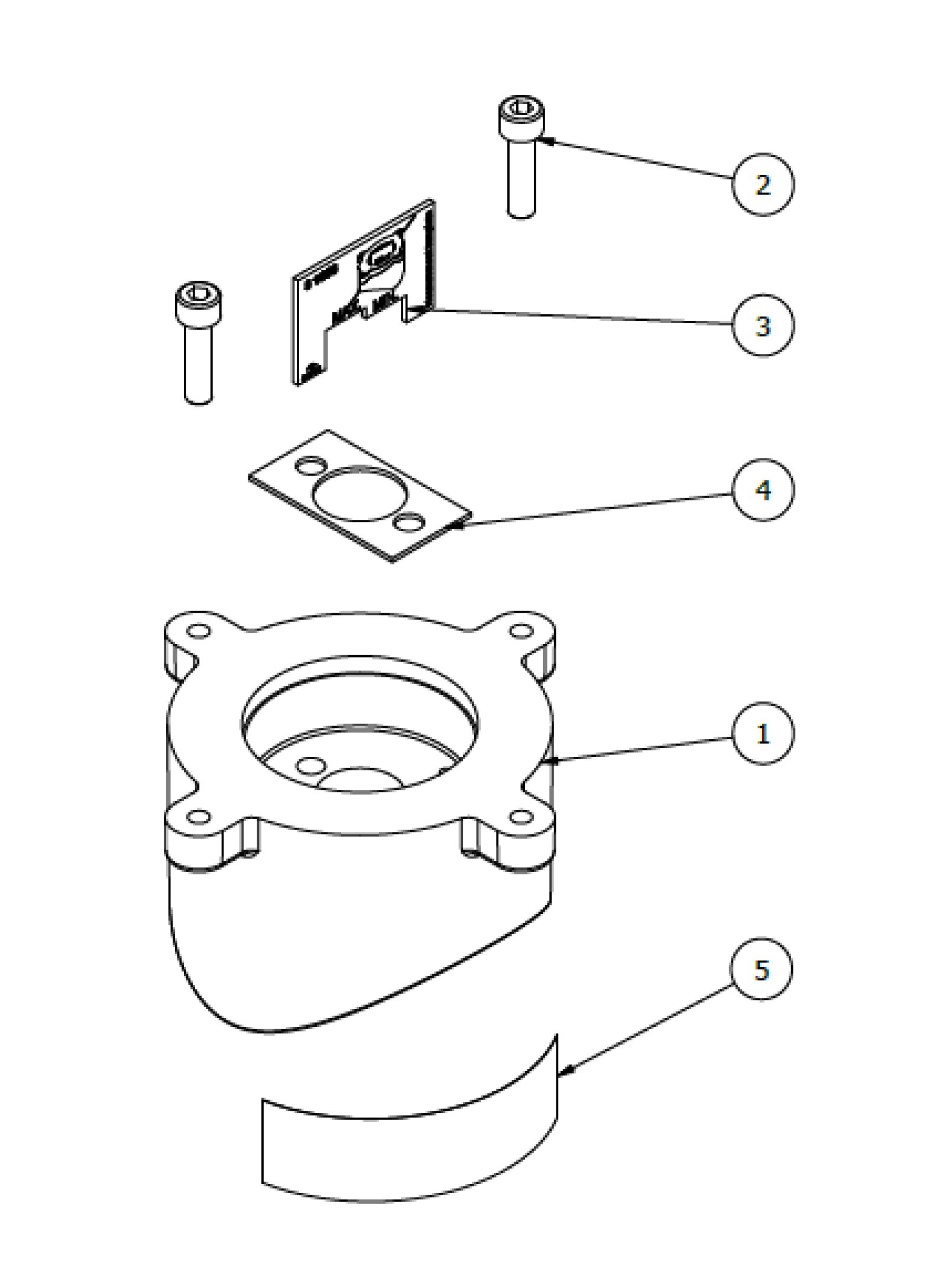 Motor bracket SE30/40S2, galvanic isolation - Sleipner Group