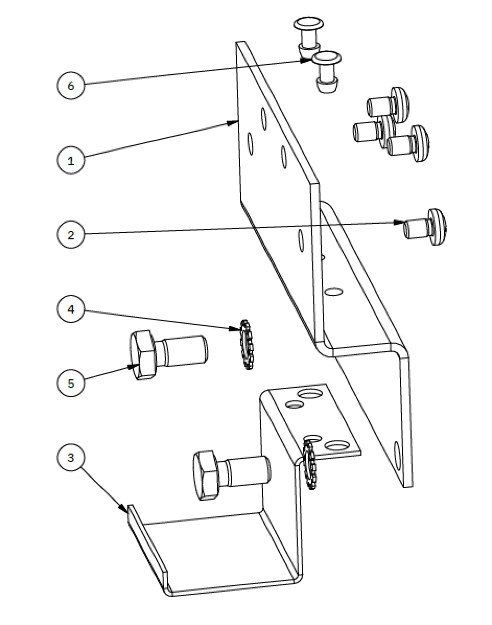 Solenoid bracket kit SE60 + SP55 - Sleipner Group
