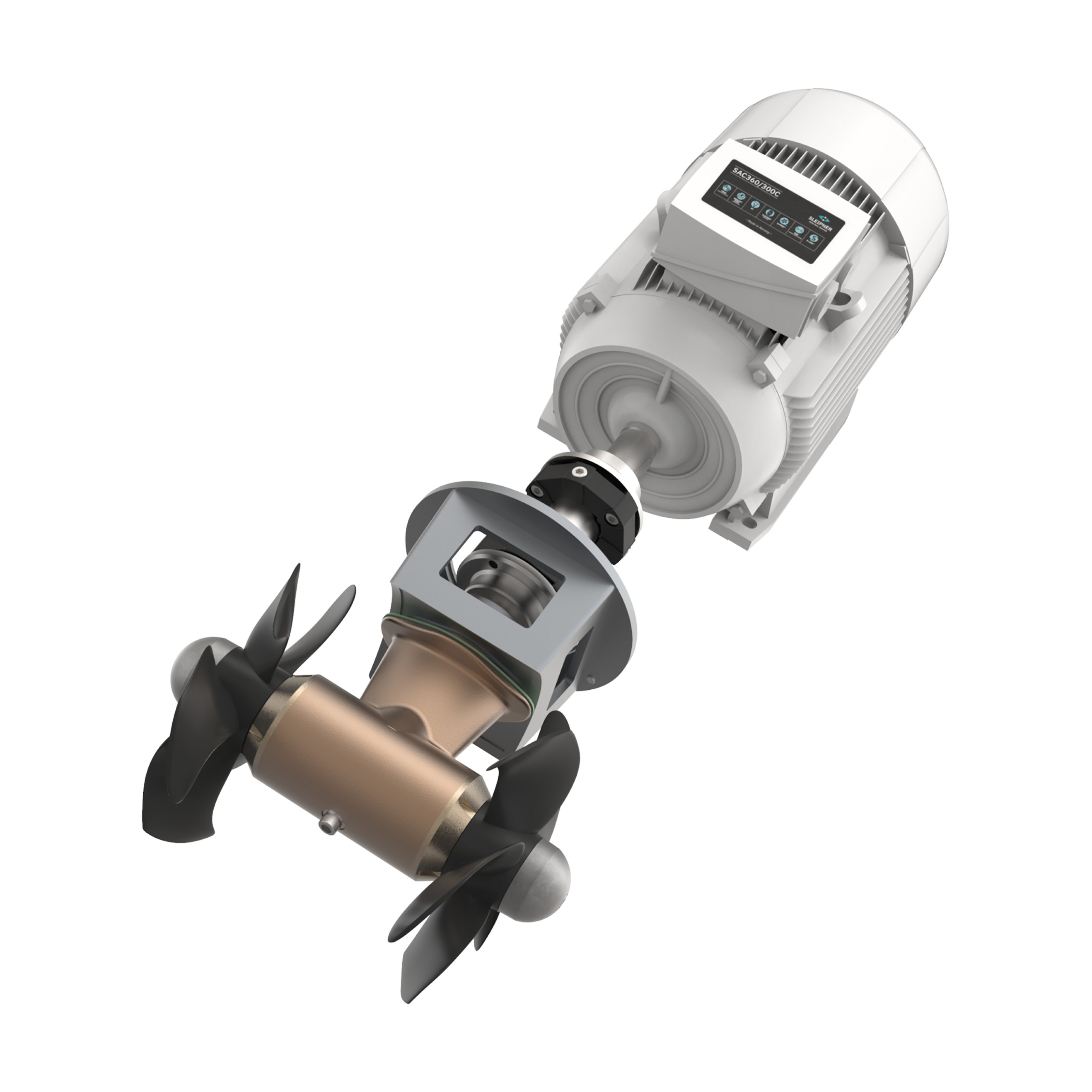 SAC360 tunnel thruster Ø300mm 230V - Sleipner Group