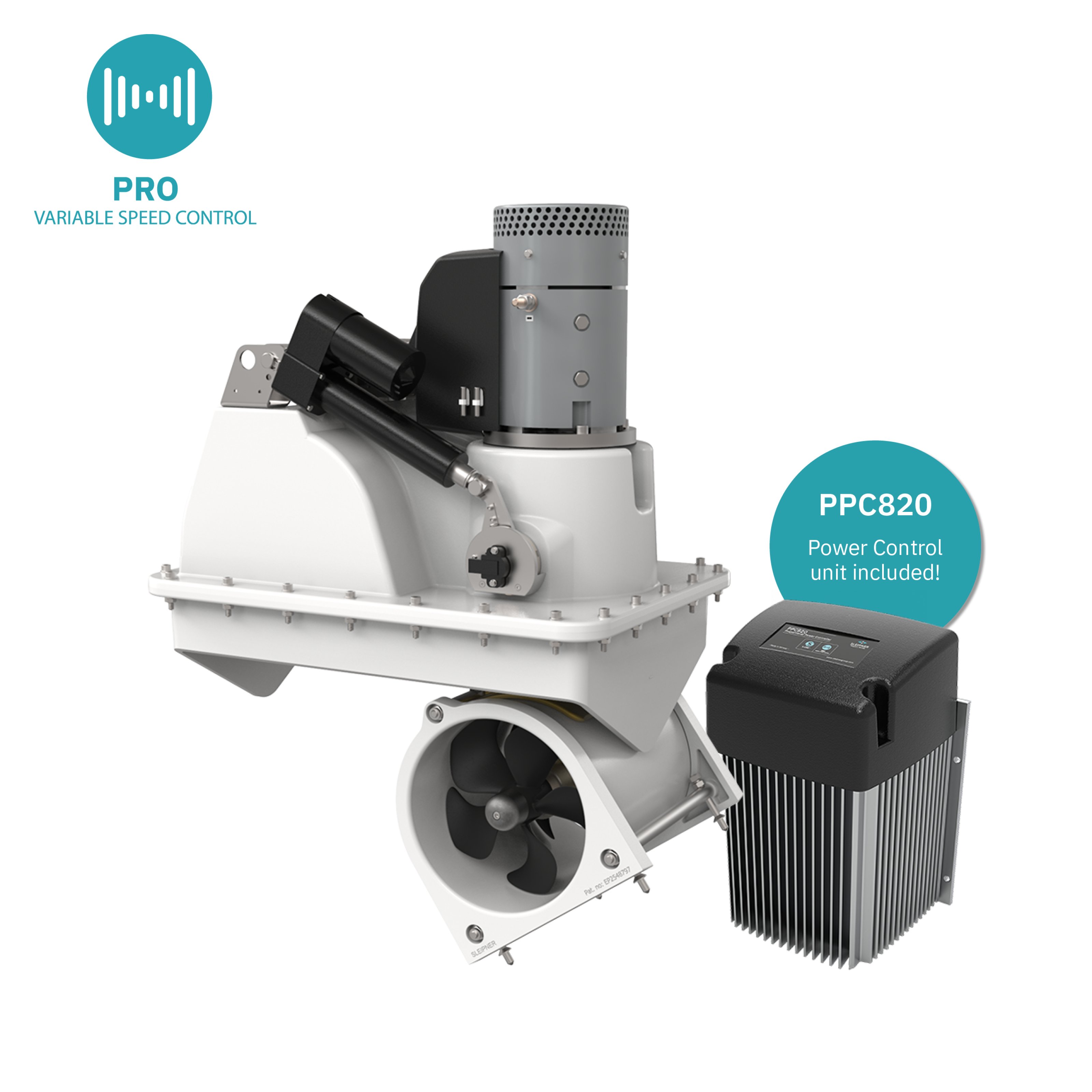 SRVP130 PRO™ retract bow/stern thruster 12V - Sleipner Group