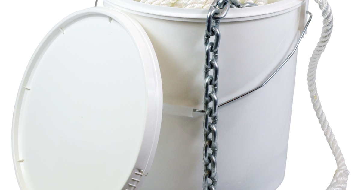 10m chain with 30m 3-stranded 12mm rope - Sleipner Group