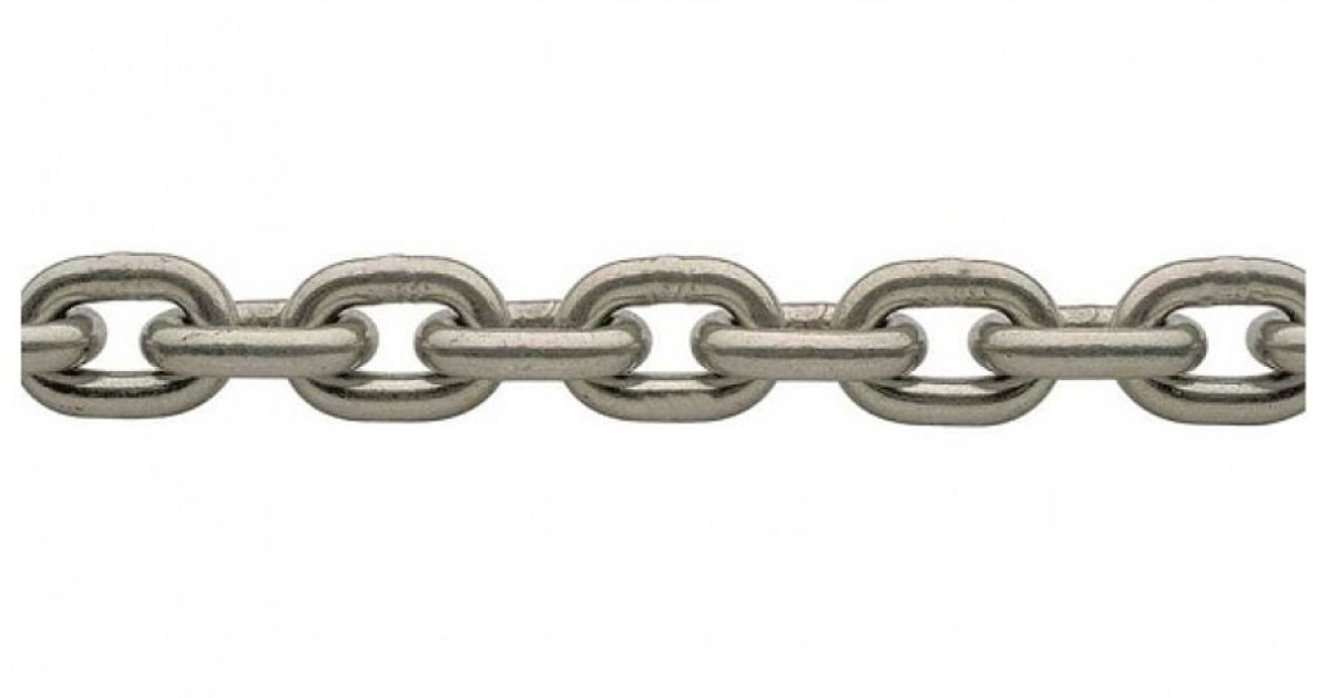 Chain for windlass, 6,5mm, 50m, stainless - Sleipner Group