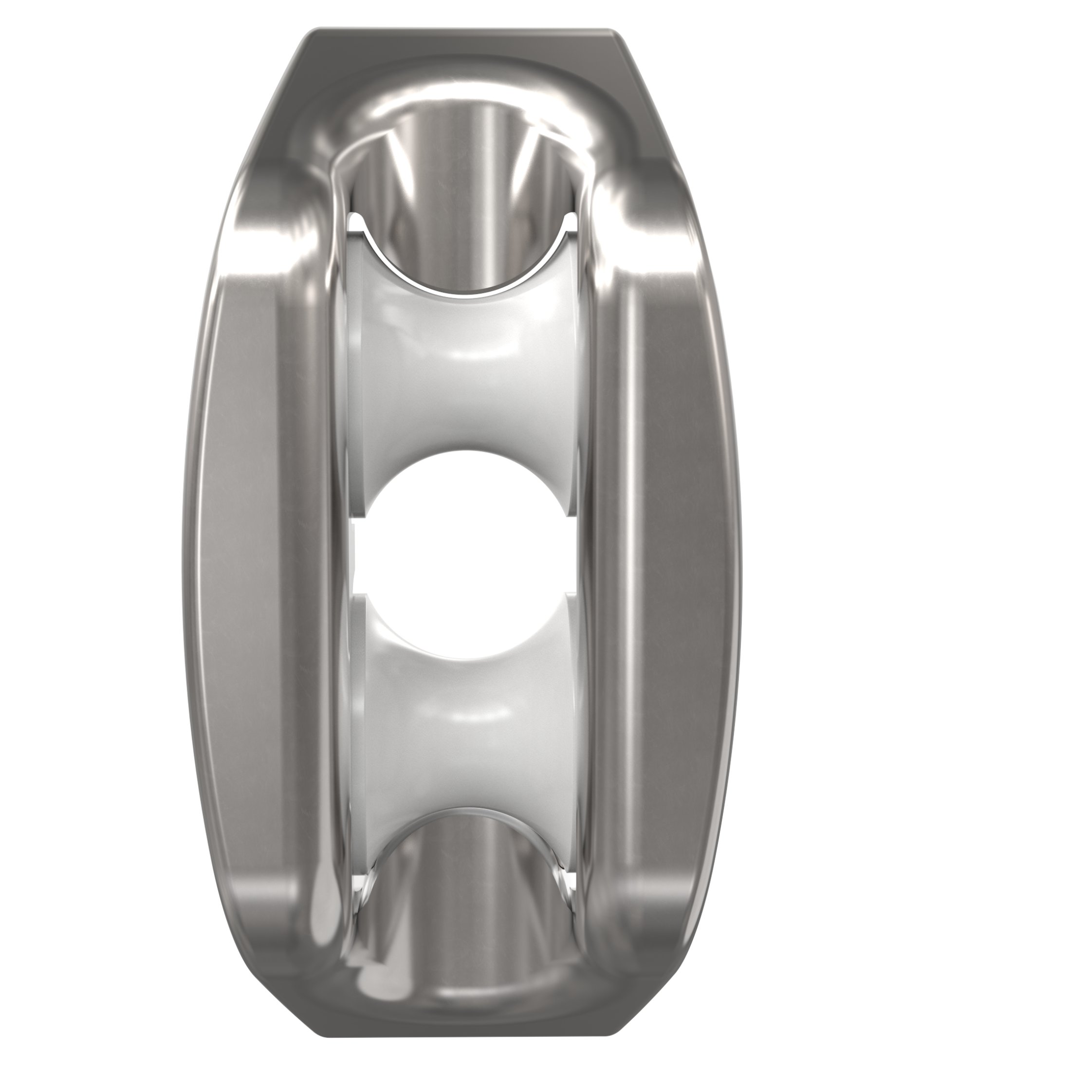 Thru-hull anchor line guide, two pulleys - Sleipner Group