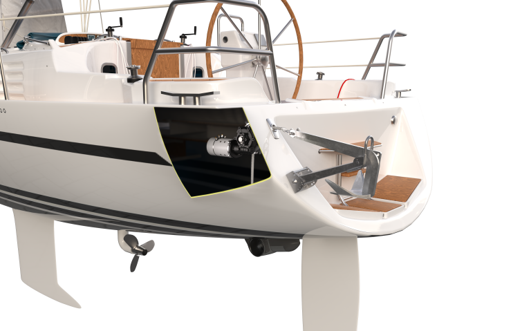 Maxi 43 windlass, 1000W 12V, port side - Sleipner Group